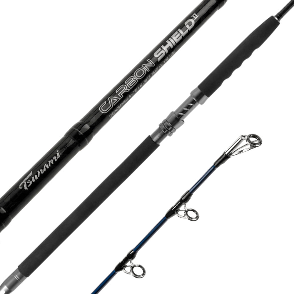 Tsunami Carbon Shield II Boat Spinning Rod | Tsunami Fishing & Tackle